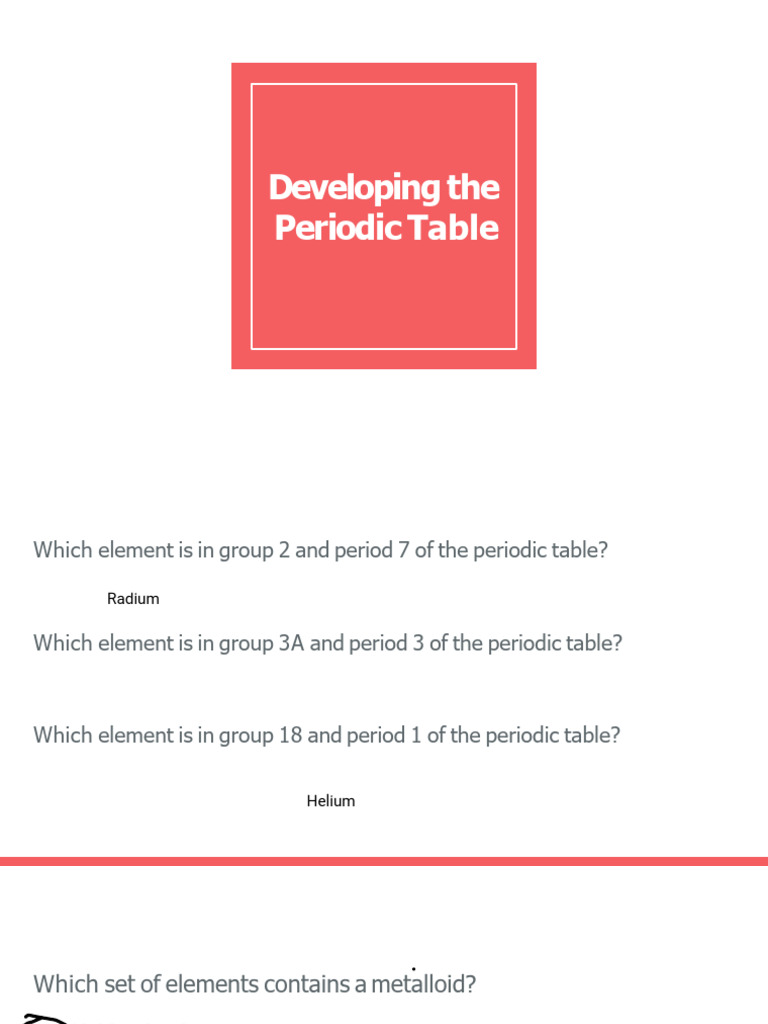 Discovering The Periodic Table | PDF