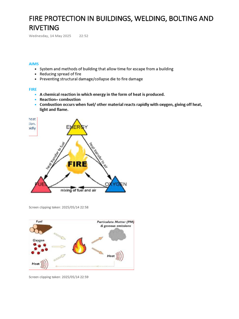 Fire Safety and Protection Methods | PDF | Fires | Welding