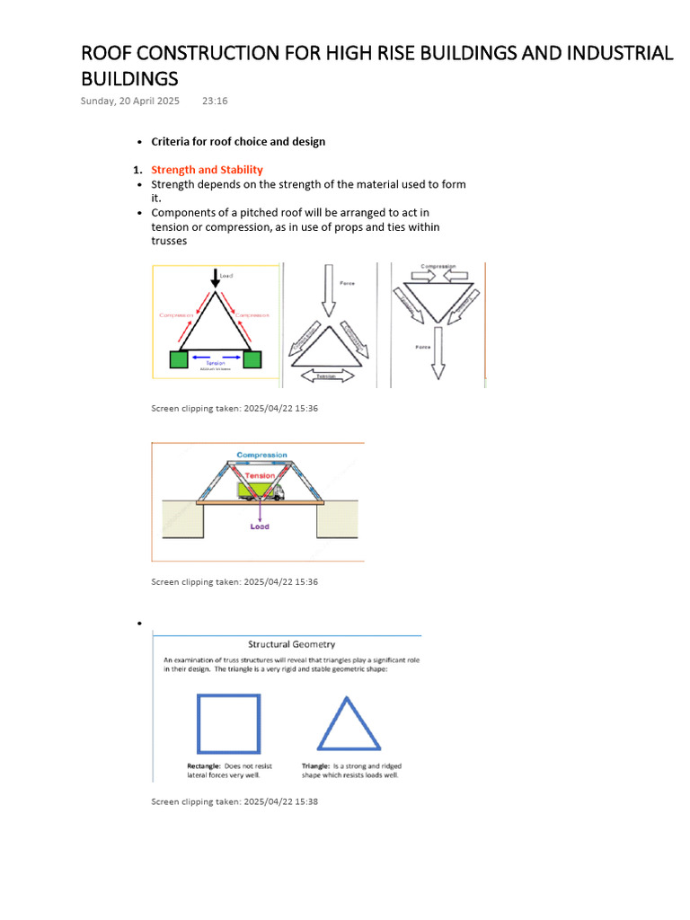 Roof Construction For High Rise Buildings and Industrial Buildings ...