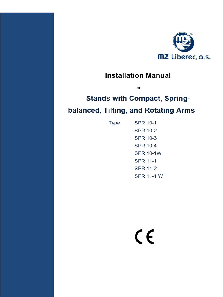Installation Manual for SPR Stands | PDF | Medical Device