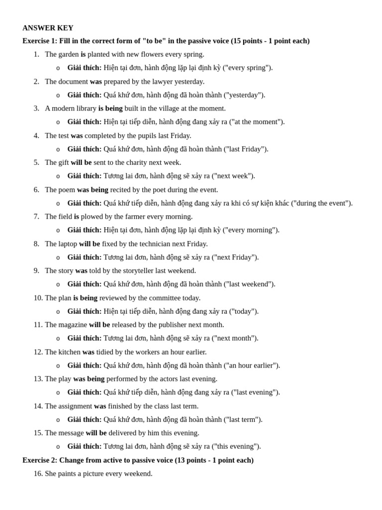 Key.grade 9.Passive Voice (Pt2) | PDF