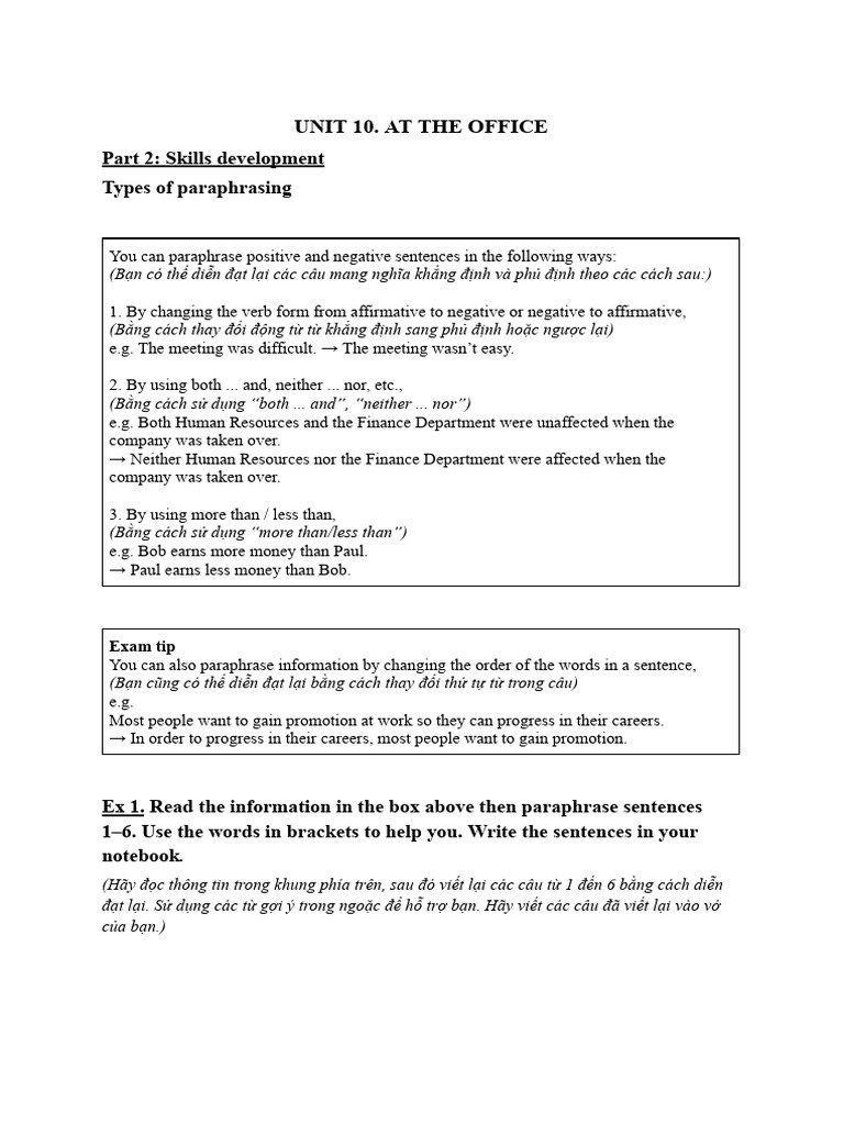 Listening - Unit 10 (P2) | PDF