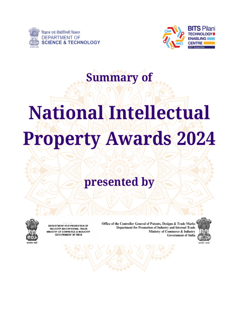BITS TEC IBM Blog9 - National IP Awards | PDF | Intellectual Property ...
