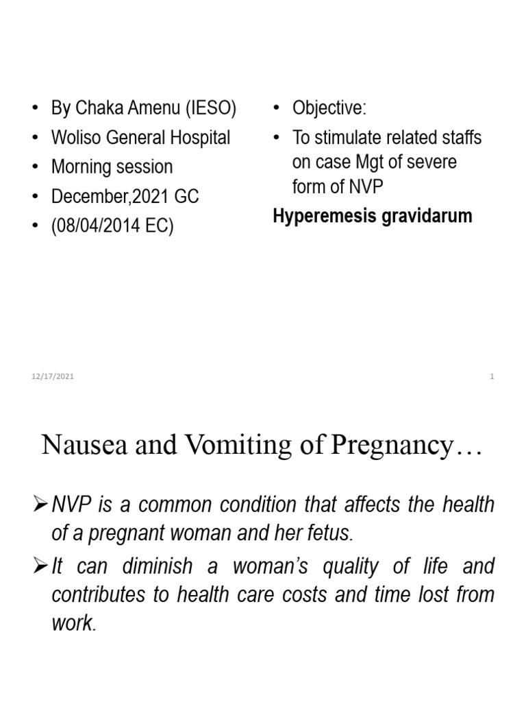 Understanding Nausea and Vomiting in Pregnancy | PDF | Nausea | Pregnancy