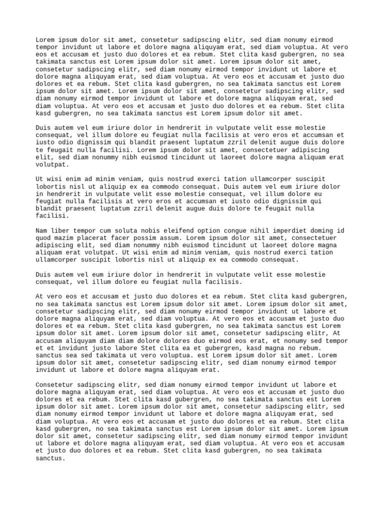 Lorem Ipsum 1000 Words | PDF