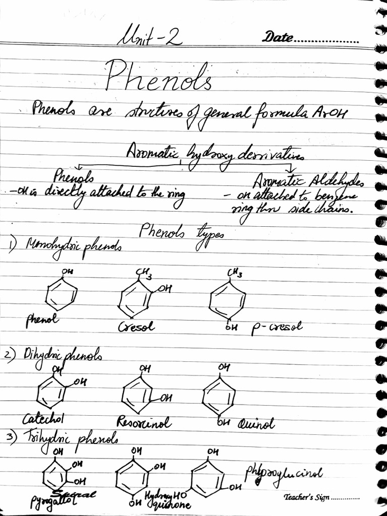 Phenol Analysis and Teacher's Notes | PDF | Products Of Chemical Industry