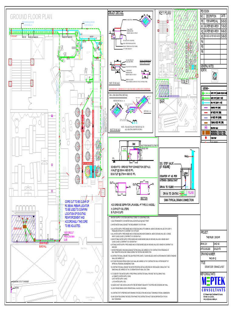 Pgc-Phe - Ground Floor - Drainage Layout | PDF