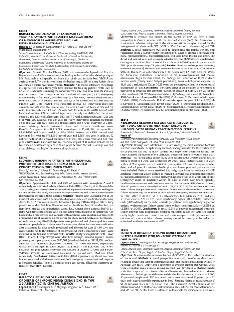 2023 - BIA DME and nAMD Guatemala | PDF | Diseases And Disorders | Medicine