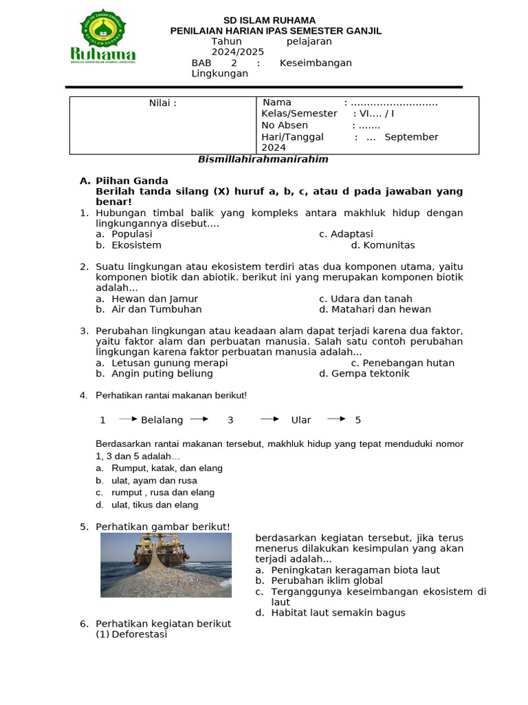 PH Ipas Bab 2 Kelas 6 | PDF