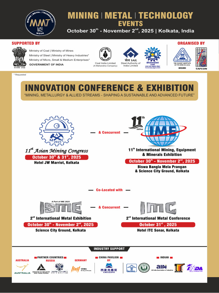 11th Asian Mining Congress 2025 | PDF | Metallurgy | Mining