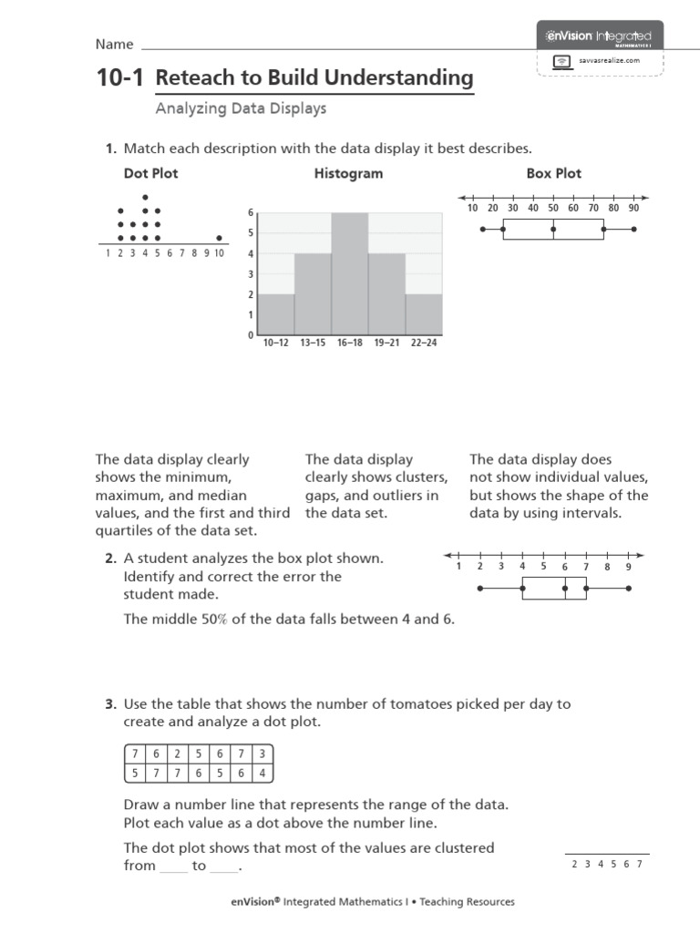 10-1 - Reteach To Build Understanding PDF | PDF