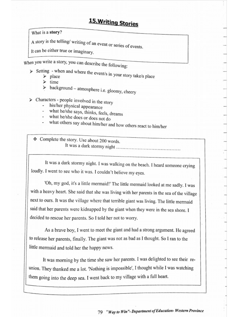 Writing Stories (Way To Win) | PDF