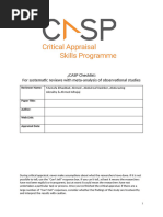 CASP Checklist Systematic Reviews Meta Analysis RCT Checklist 2024 ...