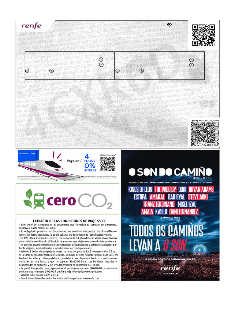 Billetes AVE 04565 y 05152 | PDF