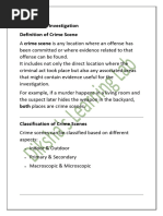 Crime Scene Definition, Types and Characteristics | PDF | Crime Scene ...