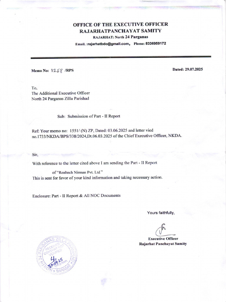 Zilla Parishad Receiving | PDF