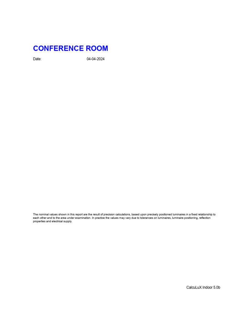 Conference Room | PDF | Lighting | Electromagnetic Radiation