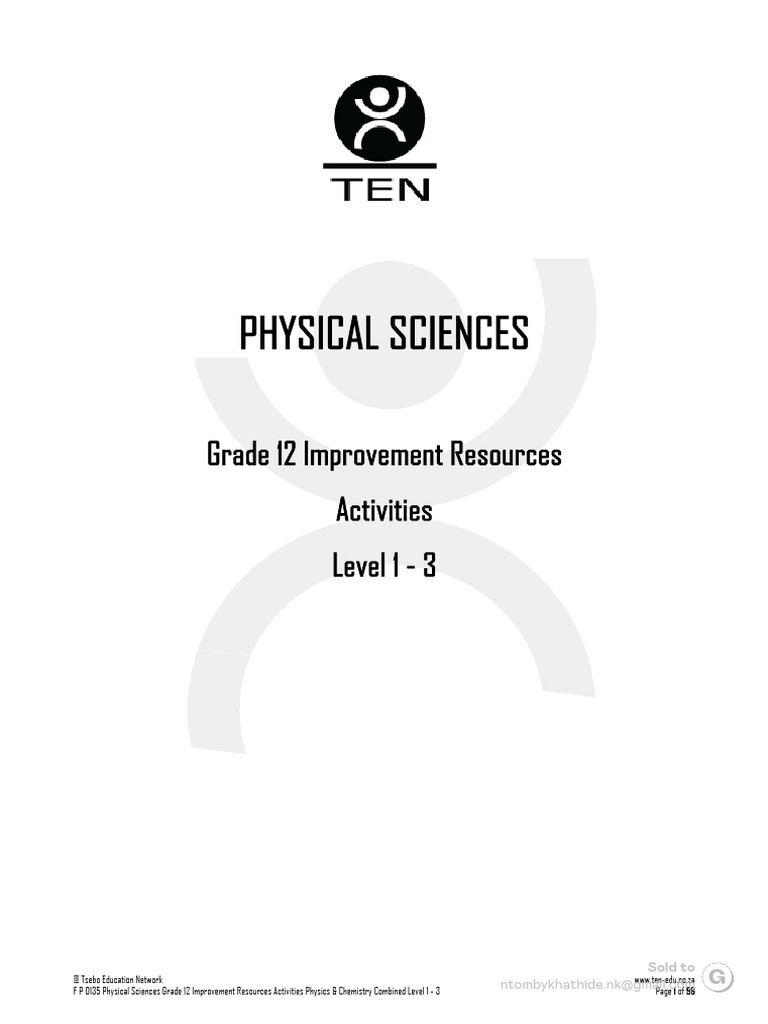 Grade 12 Physical Sciences Activities | PDF | Force | Momentum