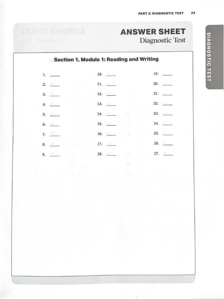 SAT Diagnostic | PDF