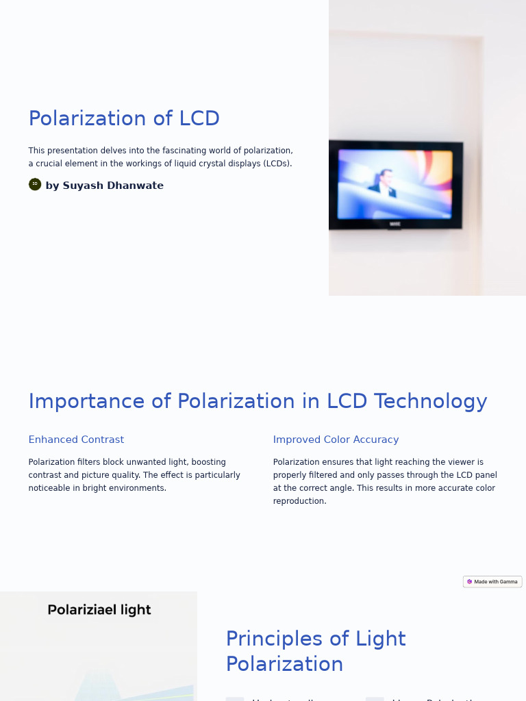 Polarization of LCD | PDF | Liquid Crystal Display | Polarization (Waves)