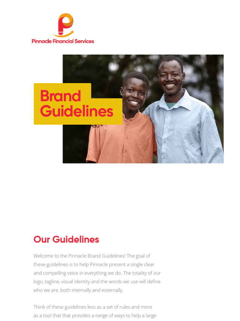 Color Guidelines for Pinnacle Brand | PDF | Logos | Typography