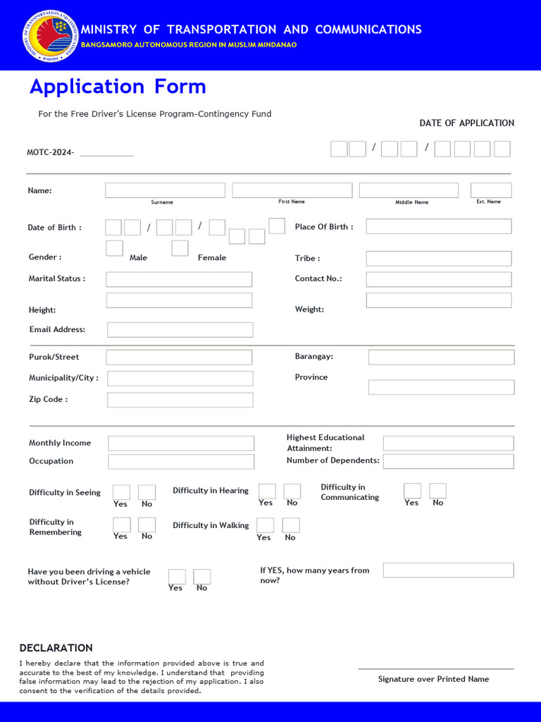 Application Form-Dl | PDF