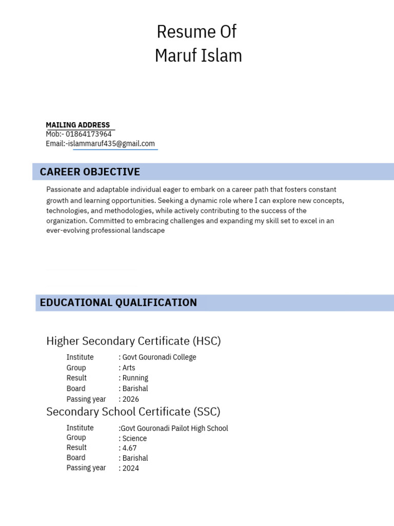 MY CCV PDF | PDF
