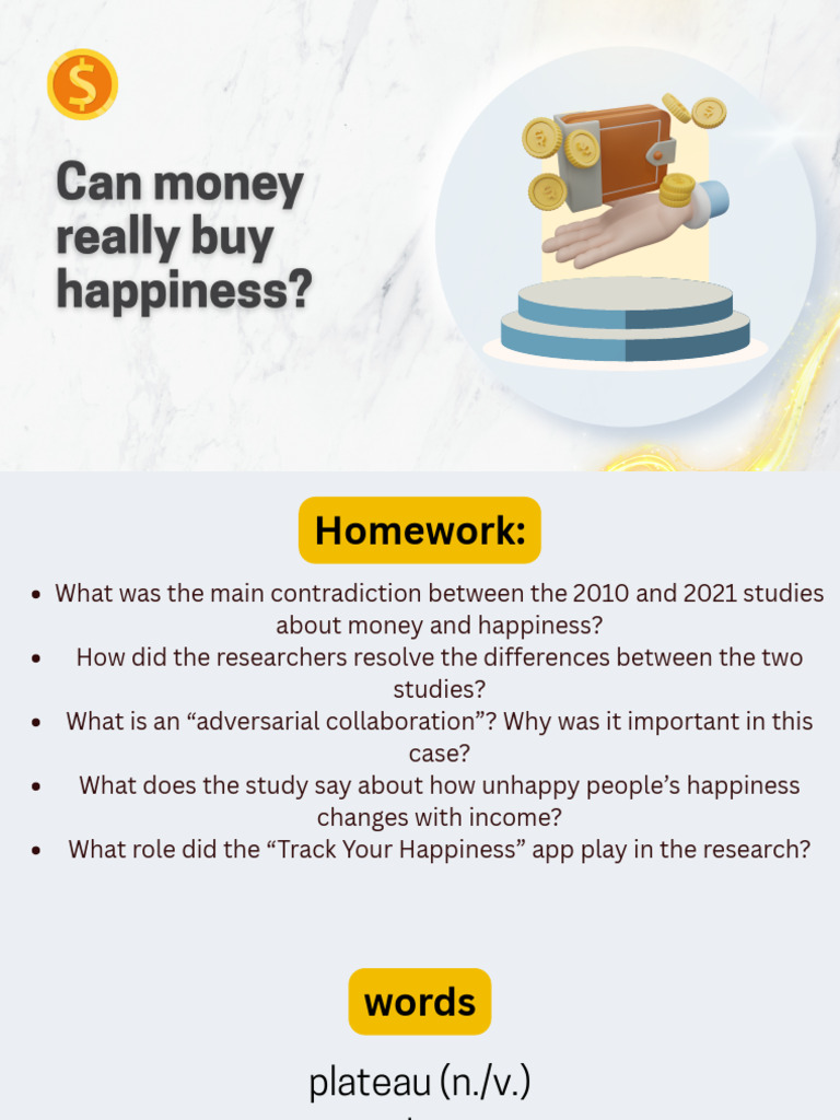 Can Money Really Buy Happiness | PDF