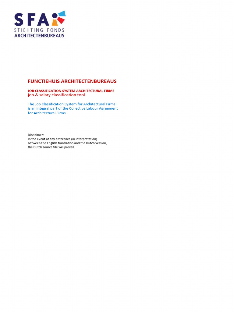 Functiehuis Job Classification System Architectural Firms | PDF ...