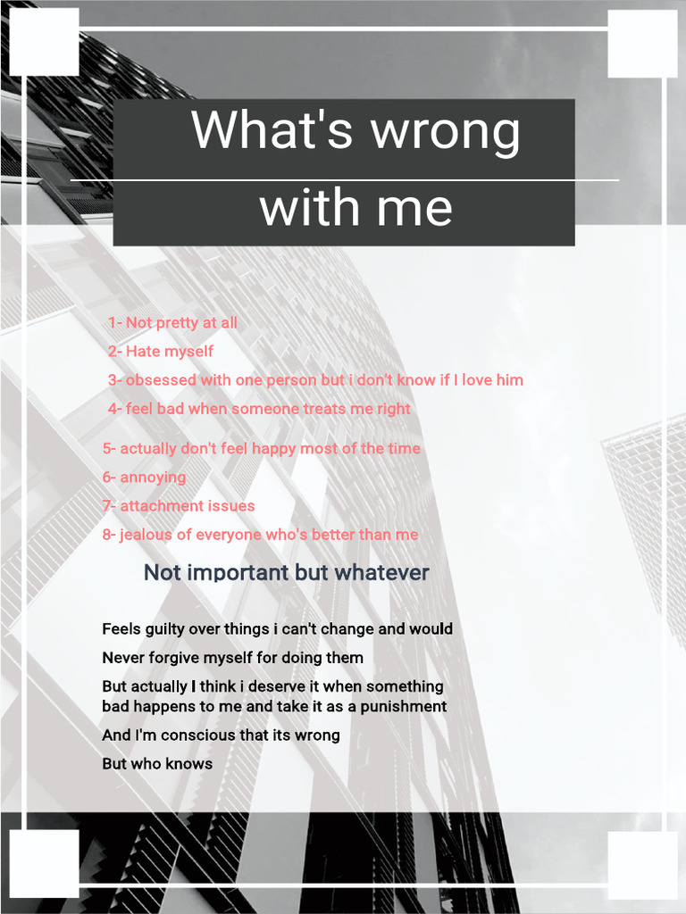 What's Wrong With Me? | PDF