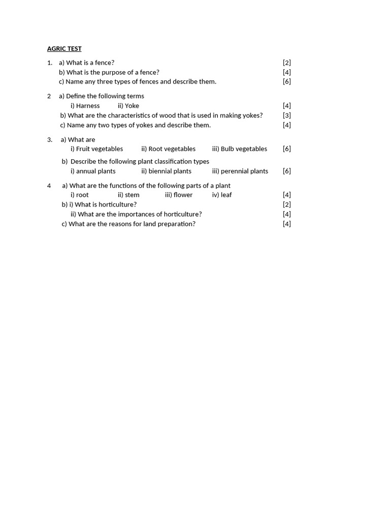Agricultural Concepts and Definitions Guide | PDF