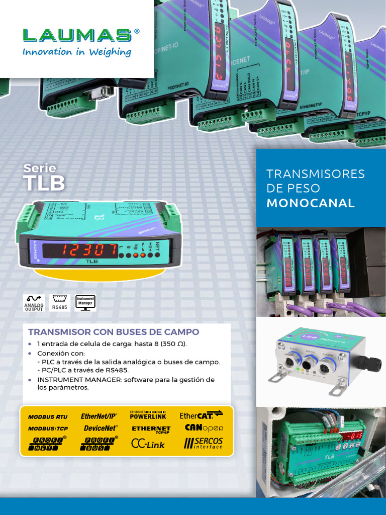 Transmisores de Peso IP67 para PLC | PDF | Tecnología de información y ...