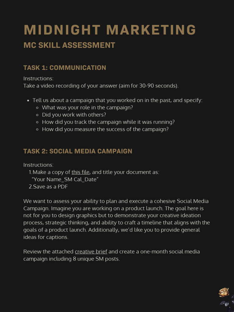 2025 MC Skill Assessment | PDF
