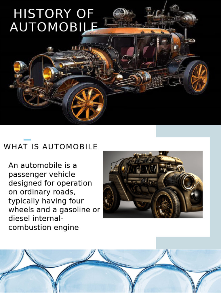 History of Automobile Eras Explained | PDF | Car | Engines
