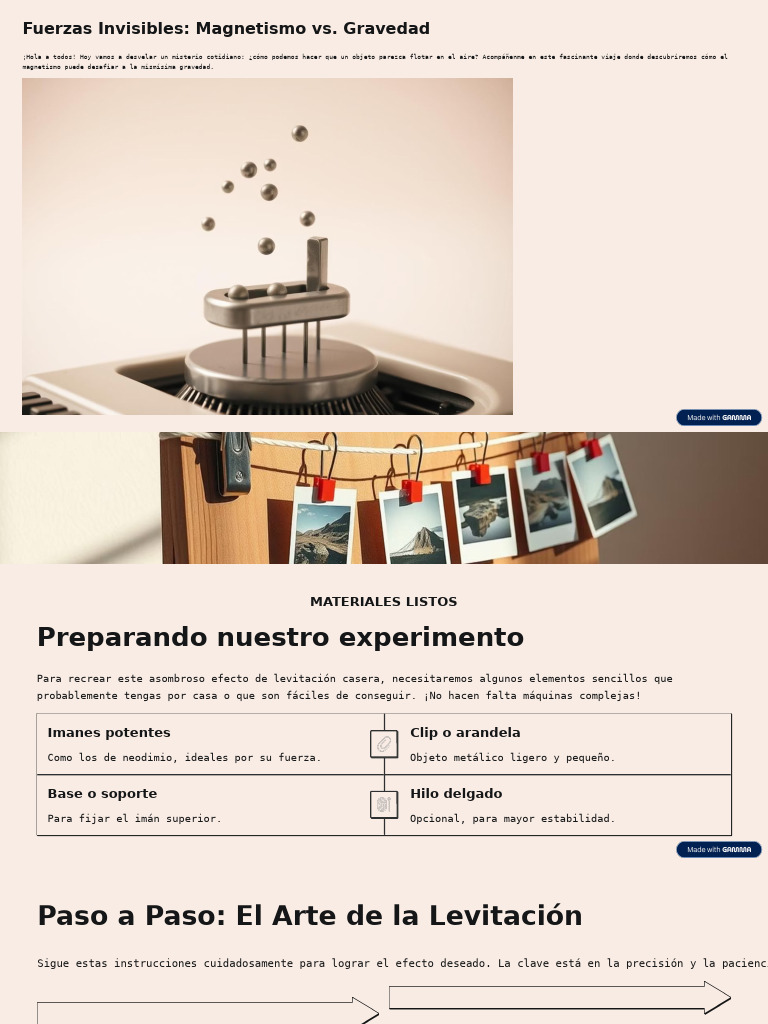Magnetismo y Gravedad: Fuerzas Invisibles | PDF | Fuerza | Imán
