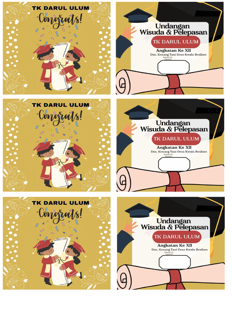 undangan wisuda | PDF