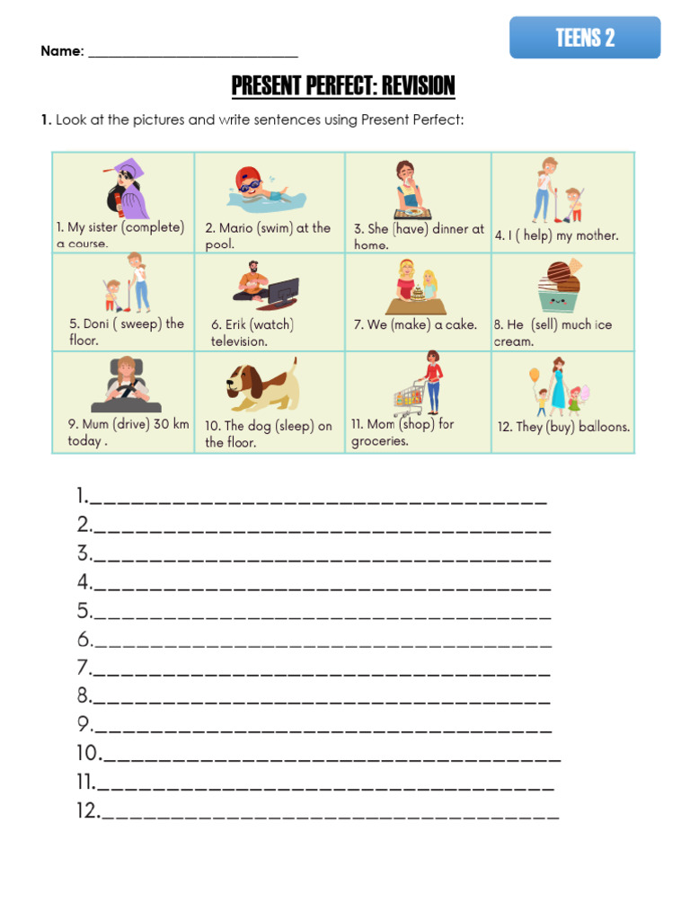 Present Perfect Revision | PDF