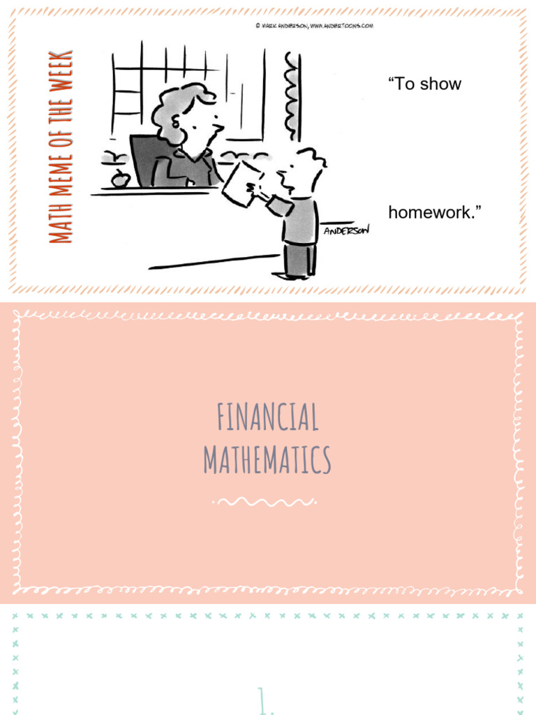 Lesson 4 Financial Mathematics Simple Interest Compound Interest | PDF ...