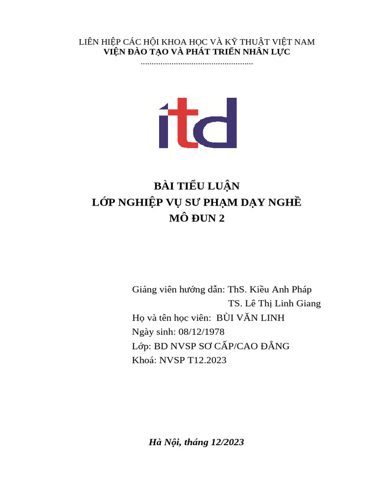 MD 02 - Trang Bìa - Bui Huu Linh-06!10!1989 | PDF