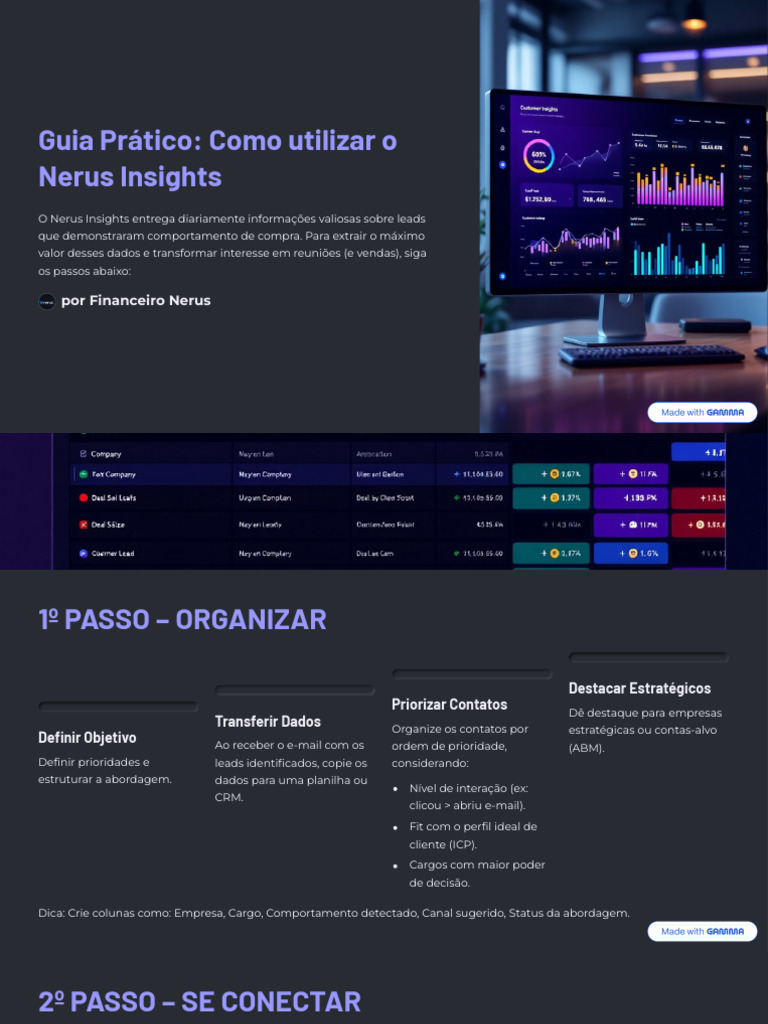 Guia Pratico Como Utilizar o Nerus Insights | PDF | Gestão de ...