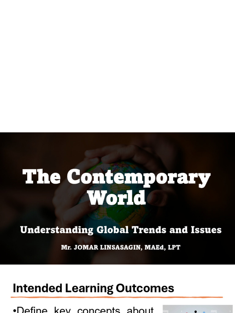 Understanding the Contemporary World | PDF | Globalization