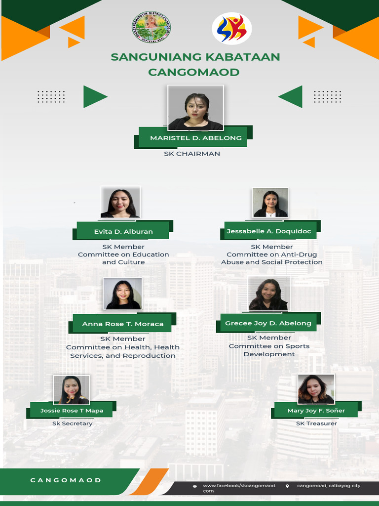 Green and Orange Modern Company Organizational Chart Graph | PDF