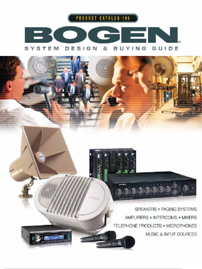 Bogen | PDF | Loudspeaker | Electrical Engineering