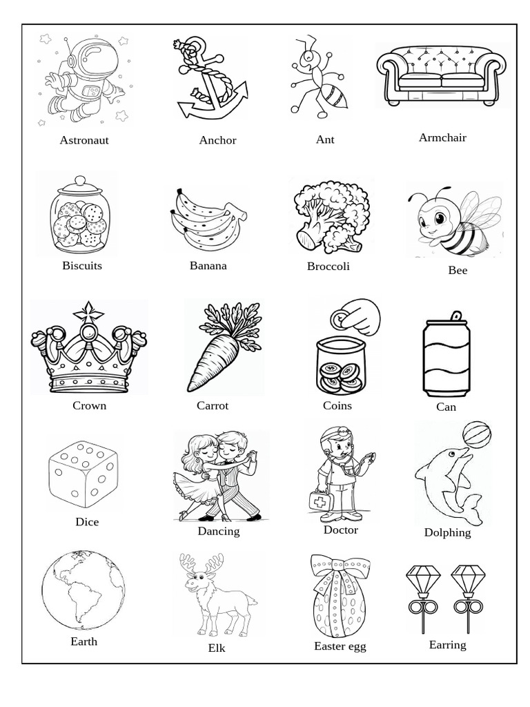 A-Z List of Fun Objects and Animals | PDF