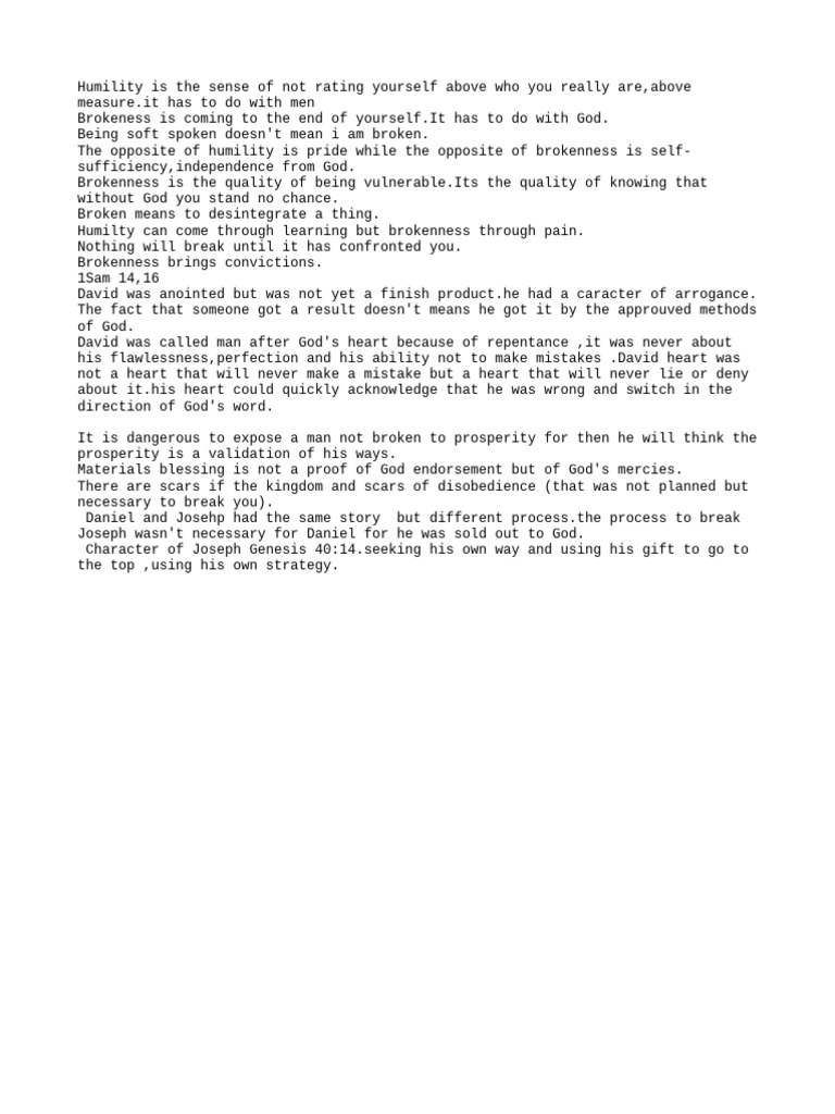 Brokenness | PDF