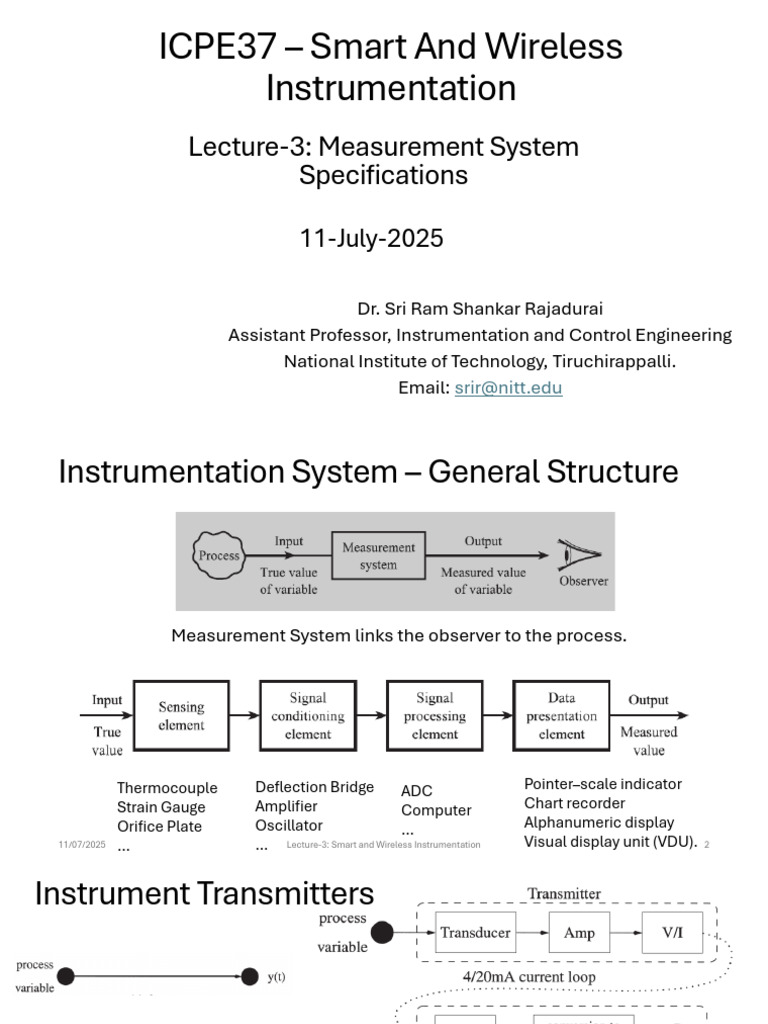 Smart Wireless Instrumentation Overview | PDF | Sensor | Instrumentation