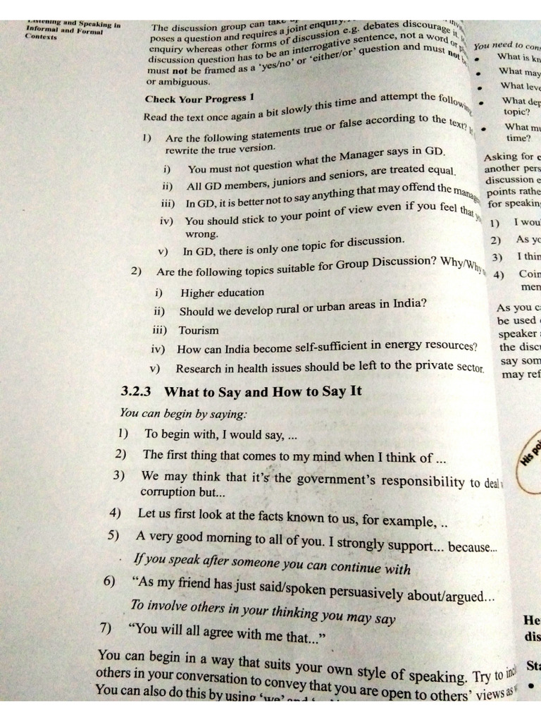 What To Say, How To Say | PDF