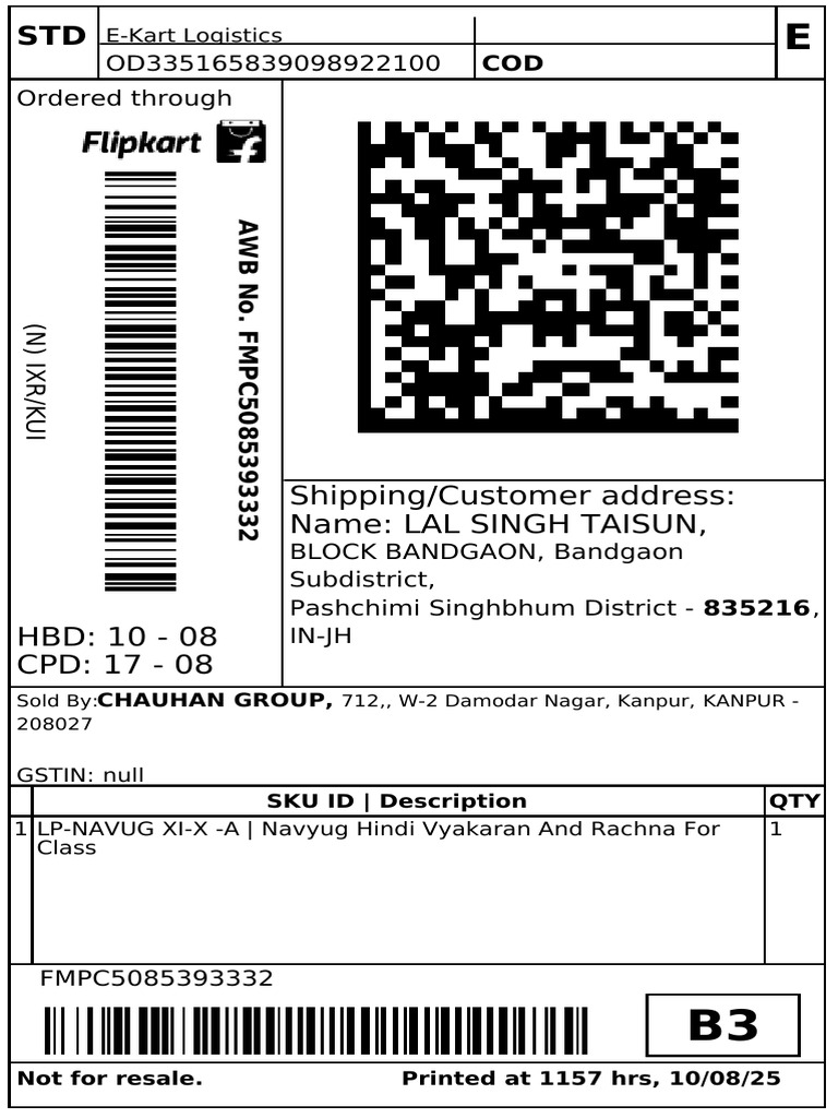 Flipkart Labels 10 Aug 2025 11 57 | PDF