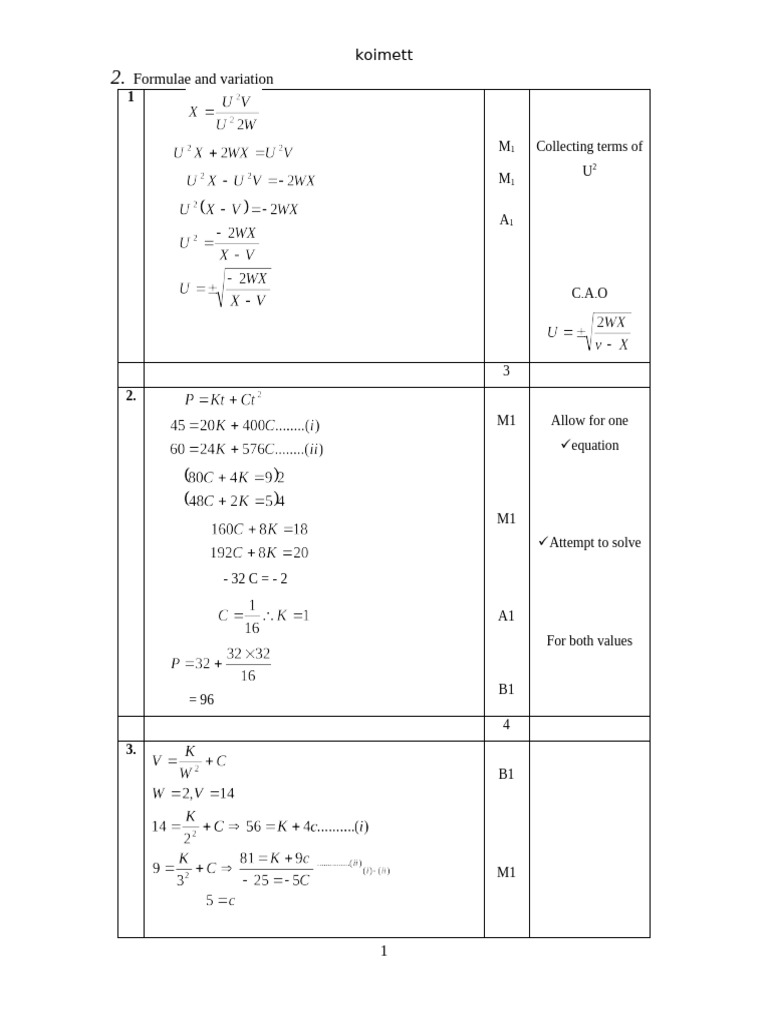 Mathematical Formulae and Solutions | PDF | Chess Theory | Chess Openings