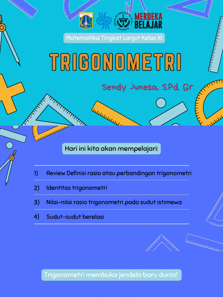 Dasar-Dasar Trigonometri Kelas XI | PDF